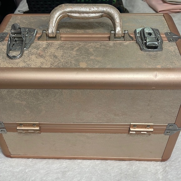 Makeup | Sephora Rose Gold Makeup Train Case | Poshmark
